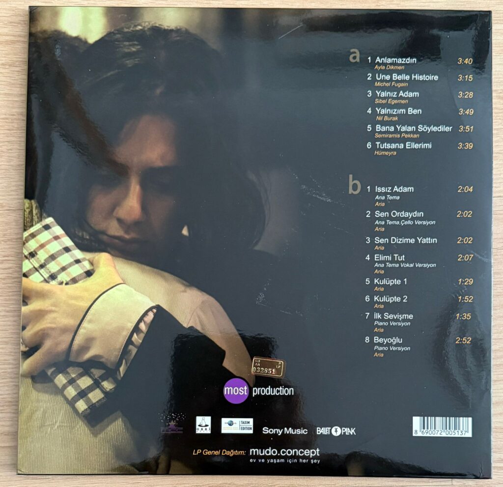 ıssız Adam Film Müzikleri LP Plak Plak